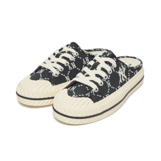 Giày MLB Mule Dia Monogram New York Yankees Black White 3AMUMDA2N-50BK ...