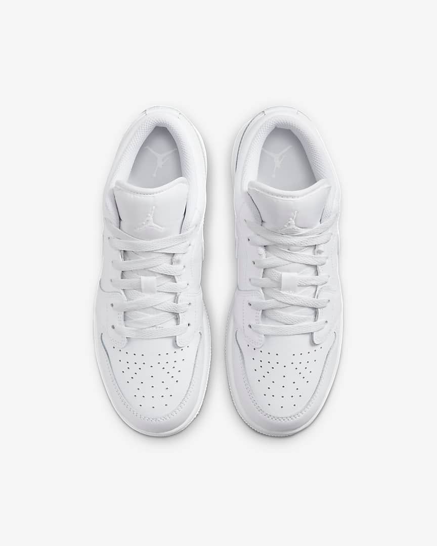 Giày Nike Air Jordan 1 Low GS 'Triple White' 2023 553560-136 - Deestore.vn