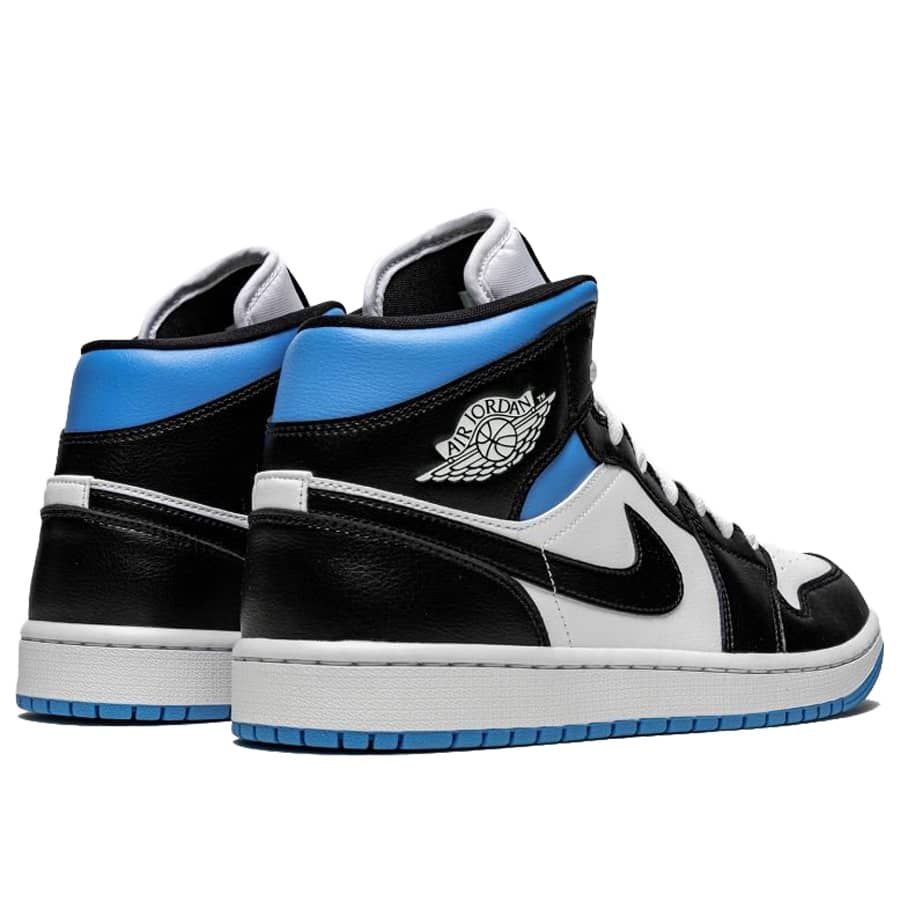 Giày Nike Air Jordan 1 Mid Black University Blue BQ6472-102 - Deestore.vn