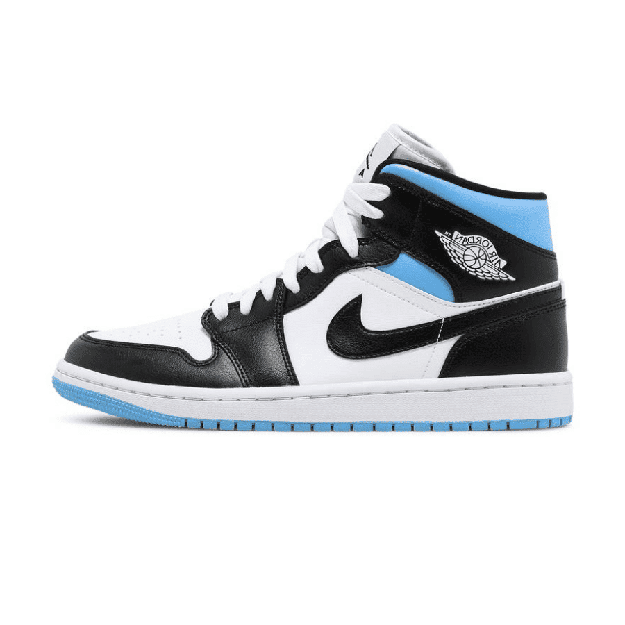 Giày Nike Air Jordan 1 Mid Black University Blue BQ6472-102 - Deestore.vn