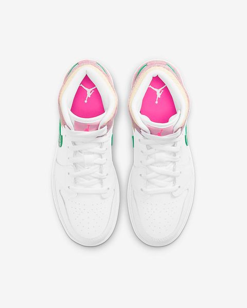 Giày Nike Air Jordan 1 Mid SE GS Paint Drip DD1666-100 - Deestore.vn