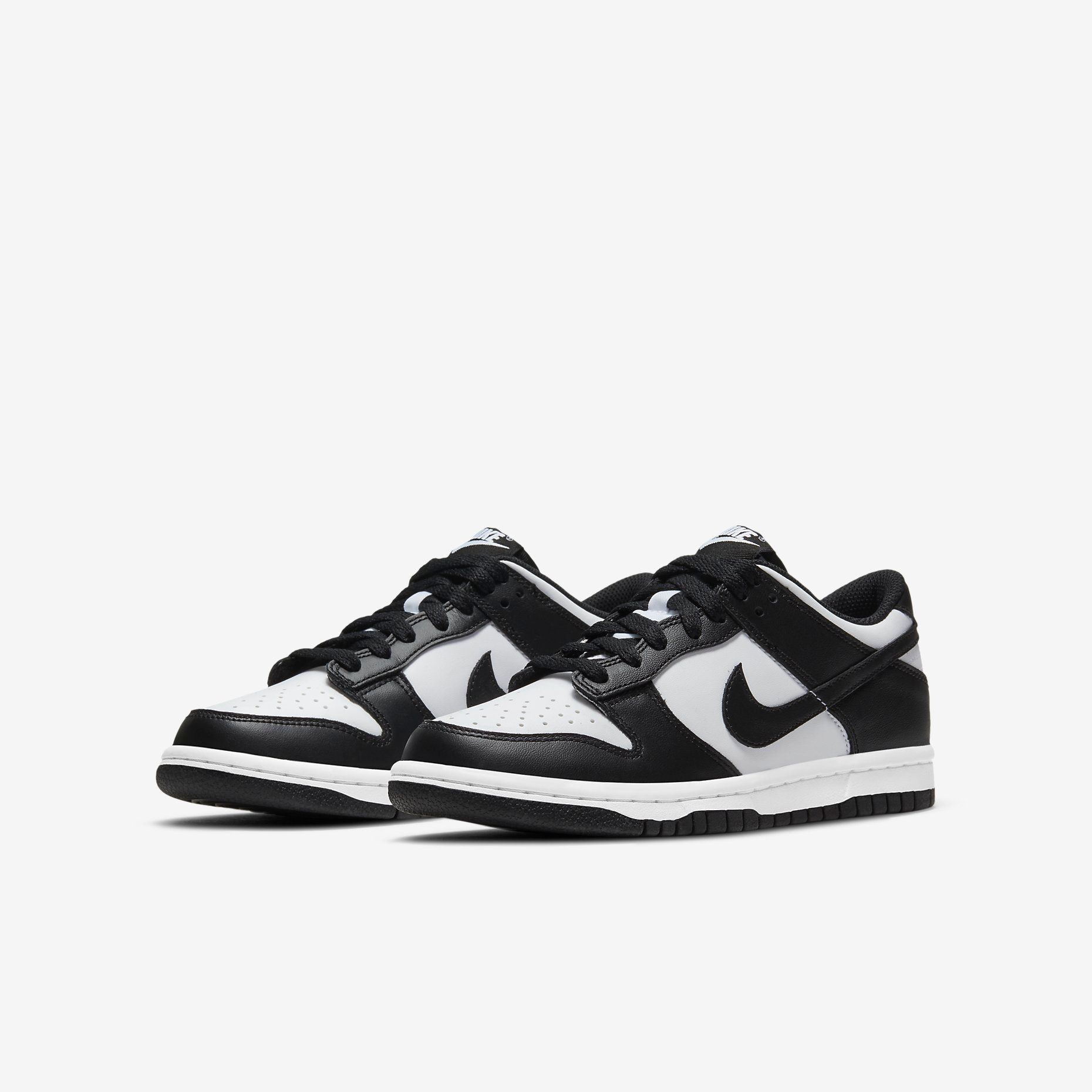 Giày Nike Dunk Low Retro White Black Panda (GS) CW1590-100 - Deestore.vn