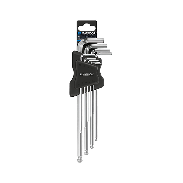 BỘ LỤC GIÁC DÀI ĐẦU BI 9 CHI TIẾT L-KEY MATADOR 0442 9091 – germantools