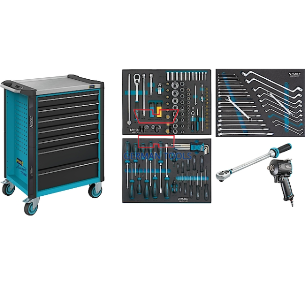 XE ĐẨY ĐỰNG DỤNG CỤ 7 NGĂN 137 CHI TIẾT HAZET 179NX-7/137 – germantools