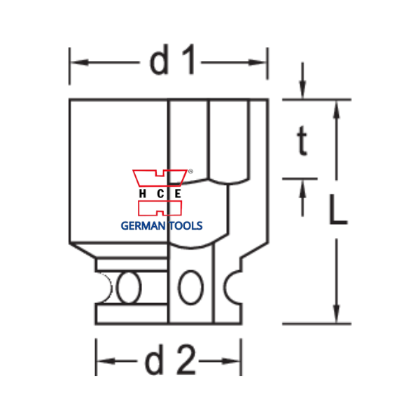 ĐẦU TUÝP CHỊU LỰC 1" LỤC GIÁC 46MM K 21 46 GEDORE NO. 6183810 – germantools