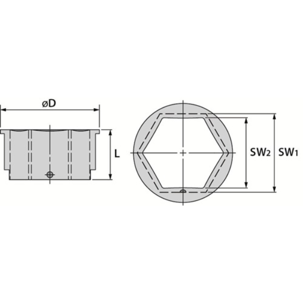 ĐẦU GIẢM LỤC GIÁC 80 - 55 CHO CỜ LÊ THỦY LỰC GEDORE NO. SA - 80 auf 55 ...