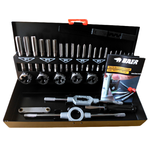 Bộ taro bàn ren M3 - M12 BAER 4058462189814 (BMK312) – germantools