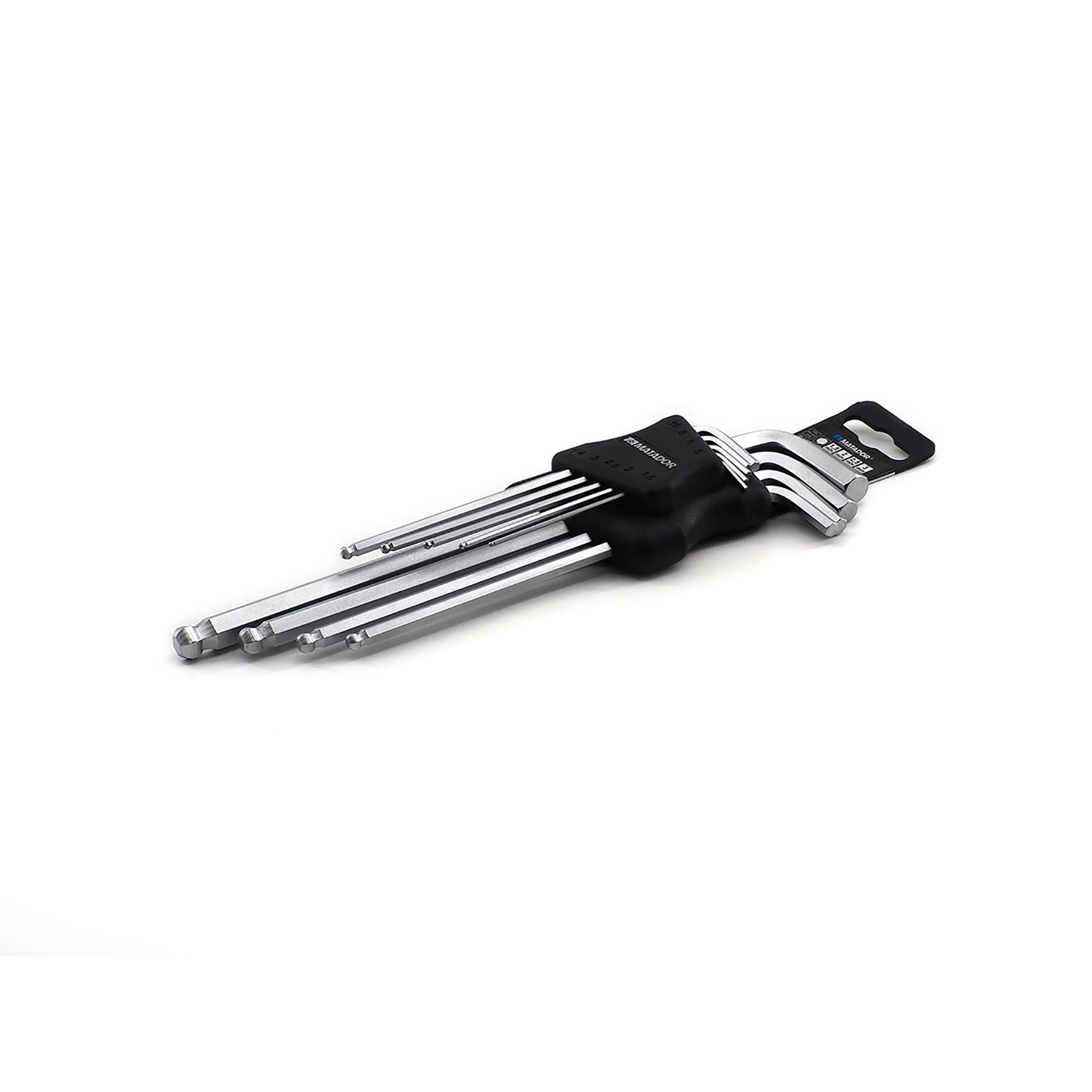 BỘ LỤC GIÁC DÀI ĐẦU BI 9 CHI TIẾT L-KEY MATADOR 0442 9091 – germantools