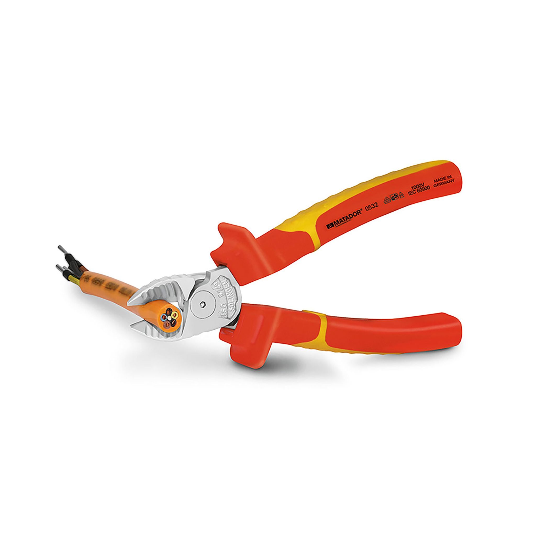 KIỀM CẮT CÁCH ĐIỆN VDE ISO 5749 MATADOR 05321180 – germantools
