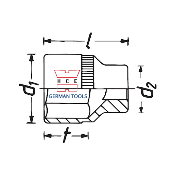 ĐẦU TUÝP LỤC GIÁC THÉP TRẮNG 1/2'' 14MM HAZET 900-14 – germantools