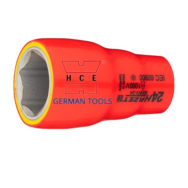ĐẦU TUÝP LỤC GIÁC CÁCH ĐIỆN 1/2'' 24MM HAZET 900KV-24 – germantools