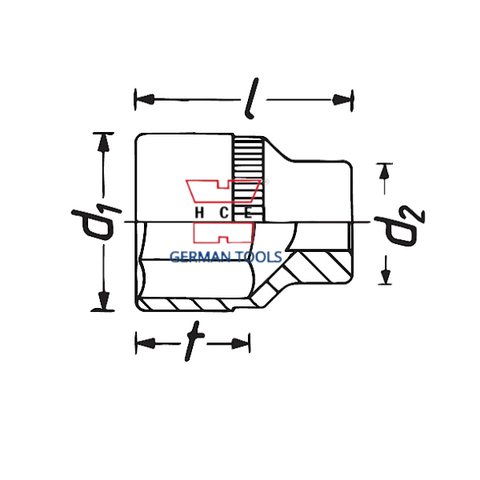 ĐẦU TUÝP LỤC GIÁC THÉP TRẮNG 1/2'' 10MM HAZET 900LG-10 – germantools