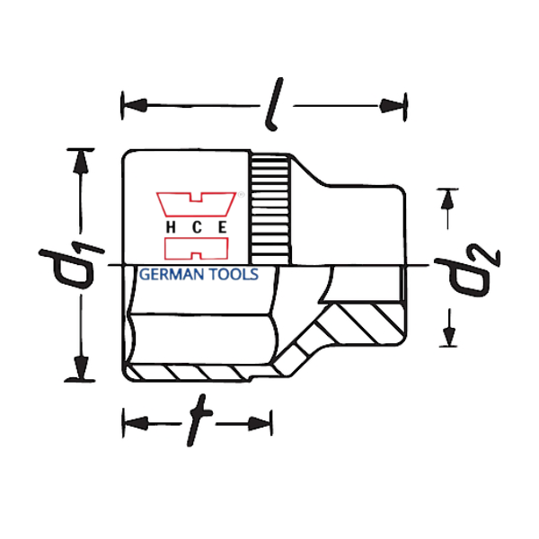 ĐẦU TUÝP LỤC GIÁC THÉP TRẮNG 1/2'' 30MM HAZET 900LG-30 – germantools