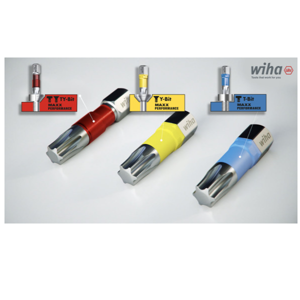 Bộ đầu vít lục giác (SW3) T bit 50 mm 5pcs. 1/4" E6.3 Wiha 41650 ...