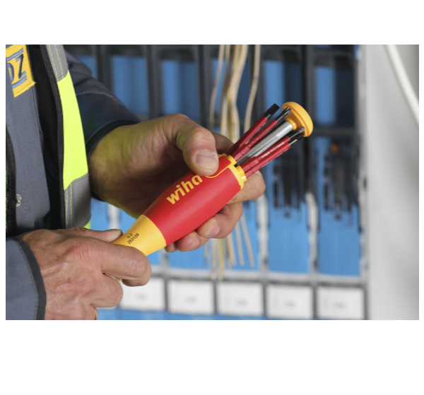 Bộ tua vít tổng hợp cách điện 6 slimBits Wiha 38613 – germantools