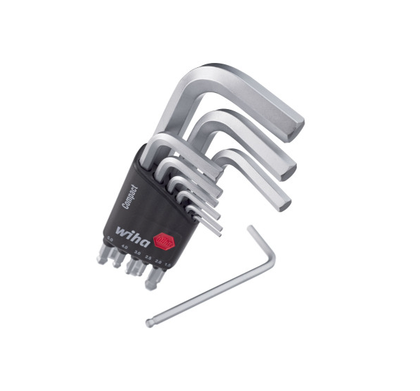 Bộ lục giác đầu bi ngắn 10 chi tiết 1,5 - 10mm Wiha 40410 – germantools