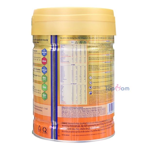 Enfa 1 830g mẫu mới – Cửa hàng mẹ và bé topmom