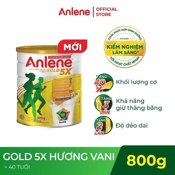 Anlene gold 5X 800g – Cửa hàng mẹ và bé topmom