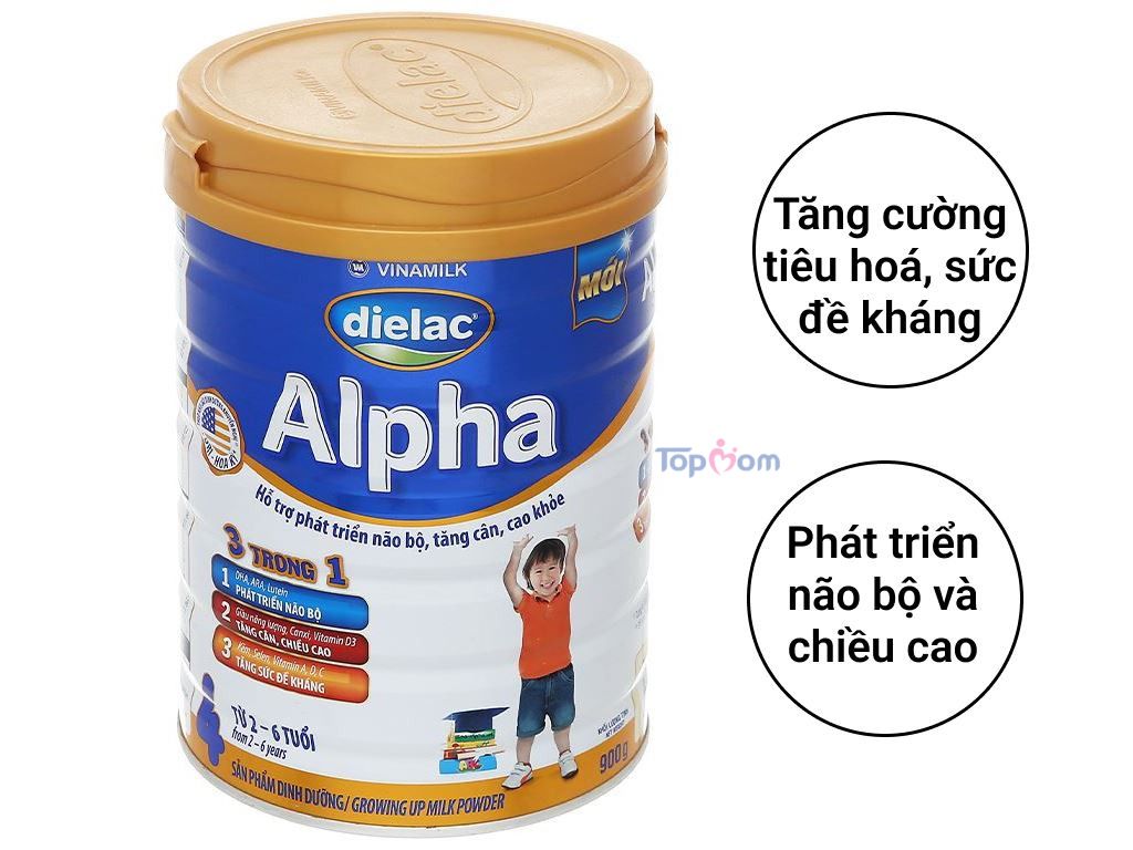 Vinamilk Alpha 4 900g – Cửa hàng mẹ và bé topmom