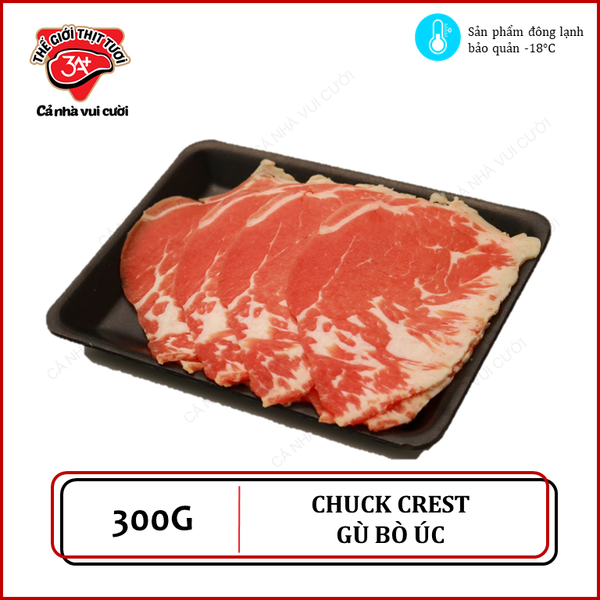 Chuck Crest - Gù Bò Úc 300G – Thế Giới Thịt Tươi 3A+