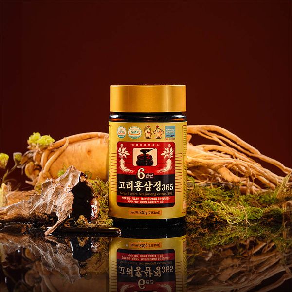 Cao Hồng Sâm 365 Hàn Quốc Deahan Hộp 2 Lọ x 240g Chính Hãng