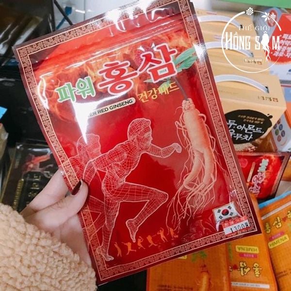 Miếng Cao Dán Hồng Sâm Đỏ Hàn Quốc Gói 20 Miếng - Thế Giới Hồng Sâm