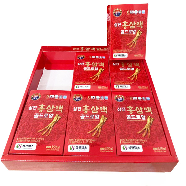 Nước Hồng Sâm Sam Jin Red Ginseng Drink Gold Royal Hộp 30 Gói x 70ml