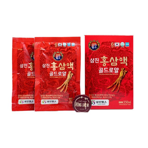 Nước Hồng Sâm Sam Jin Red Ginseng Drink Gold Royal Hộp 30 Gói x 70ml