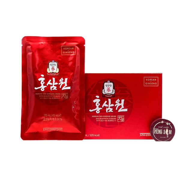 Nước Hồng Sâm Won KGC (Korean Red Ginseng Drink) 30 Gói x 70ml