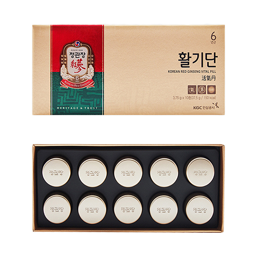 Hộp 10 Viên Hồng Sâm KGC Hwal Gi Dan Chính Hãng Hàn Quốc