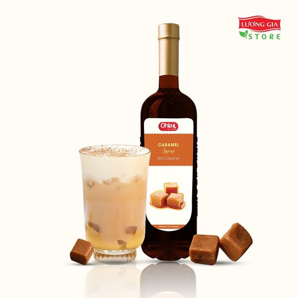 Siro Caramel Ohla 750ml (chai thủy tinh)
