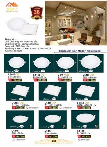 Đèn âm trần mỏng chức năng Kazu - L6830 – Tổng kho thiết bị Sài Gòn Xanh