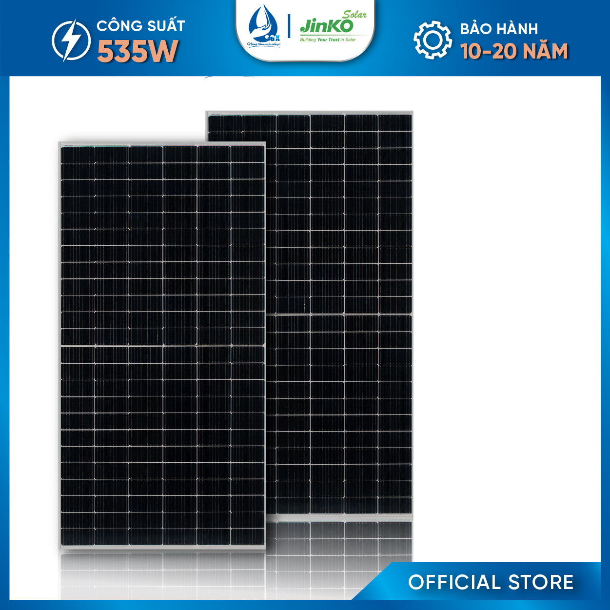 Tấm pin năng lượng mặt trời 535W Jinko Tiger Pro – TỔNG KHO THIẾT BỊ SÀI GÒN XANH