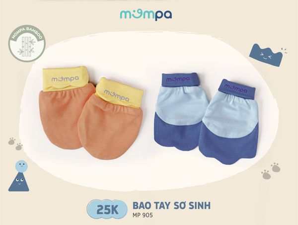 Bao tay sơ sinh bamboo - mompa