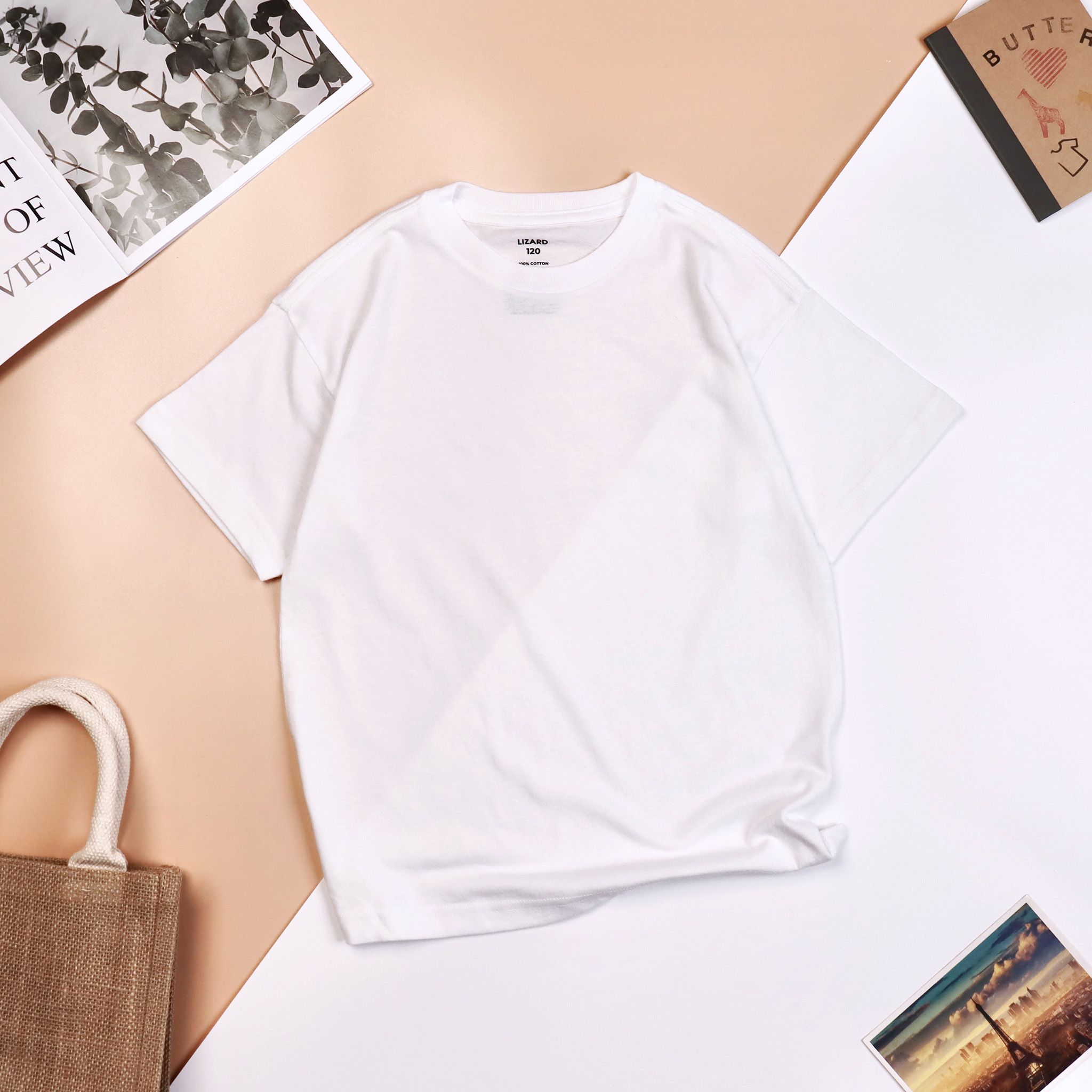 Áo thun trơn Nam - BT 4SS23TS006-1 – LIZARD