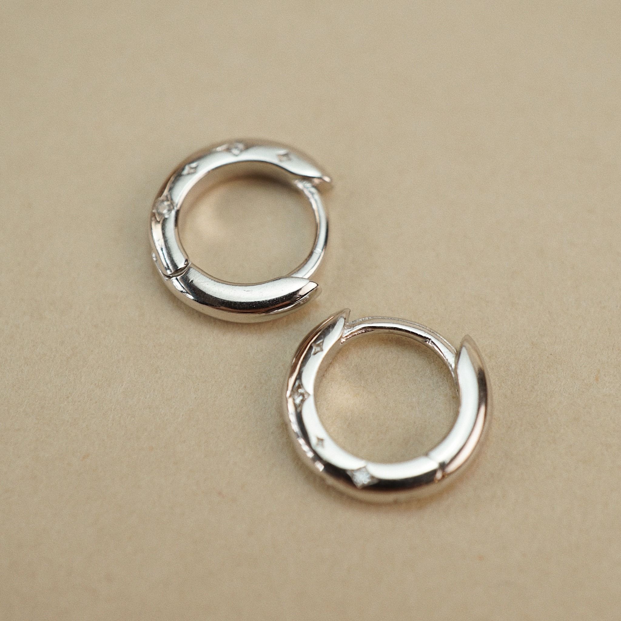 COSMIC MINI HOOP EARRINGS S A T E L L I T E