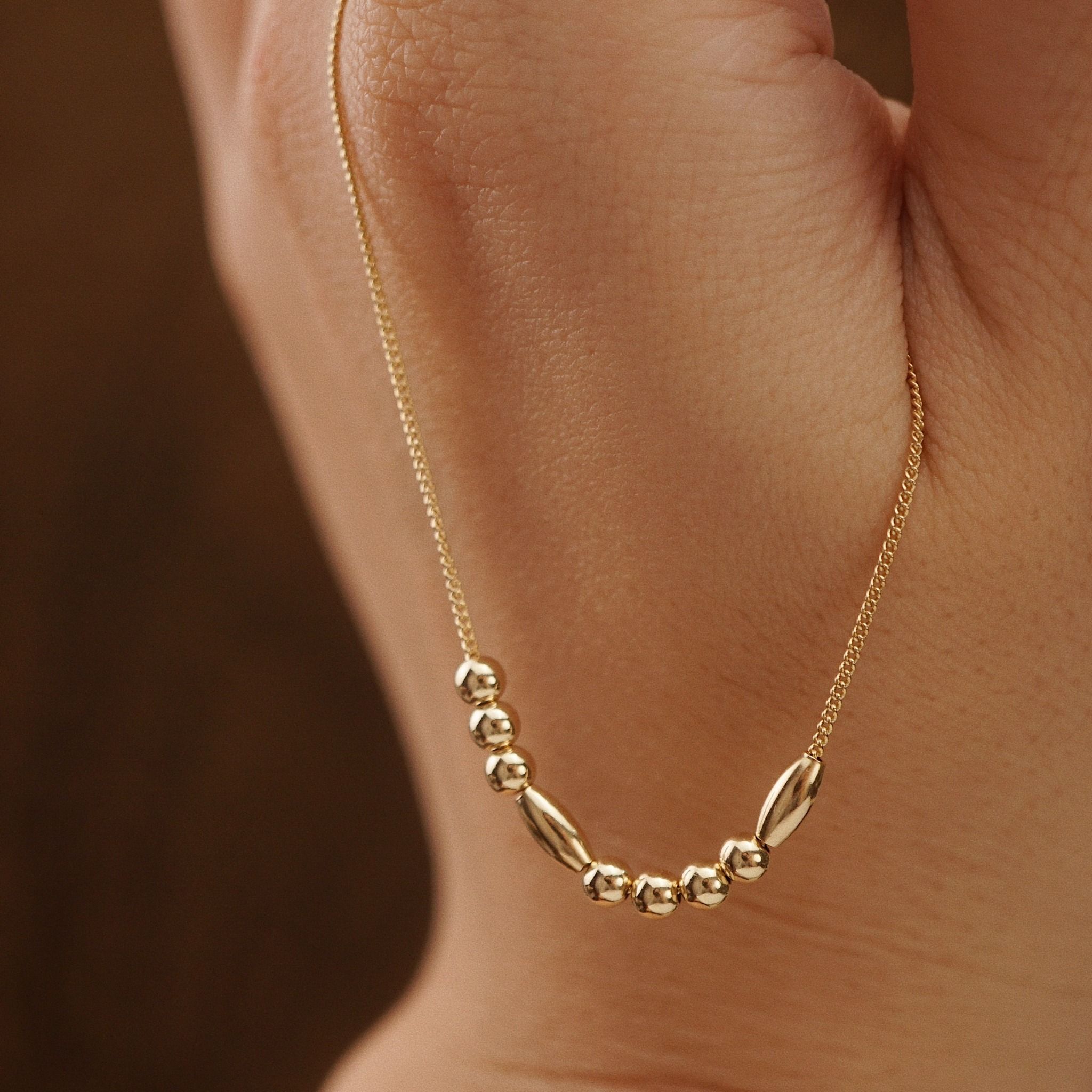 MORSE CODE MINI CURB NECKLACE S A T E L L I T E