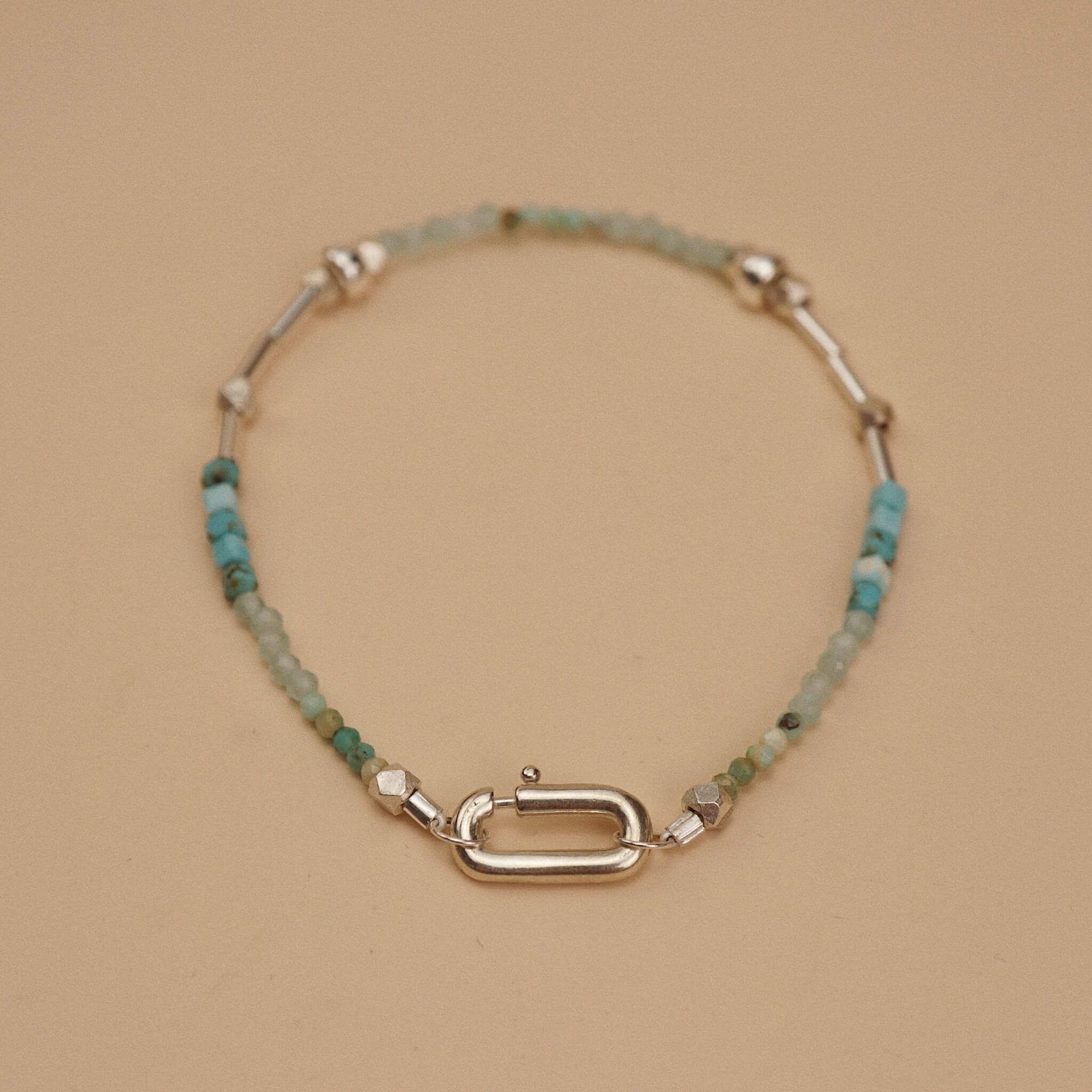 TURQUOISE PALETTE RECTANGLE SPRING LOCK BRACELET (S) S A T E L L I T E