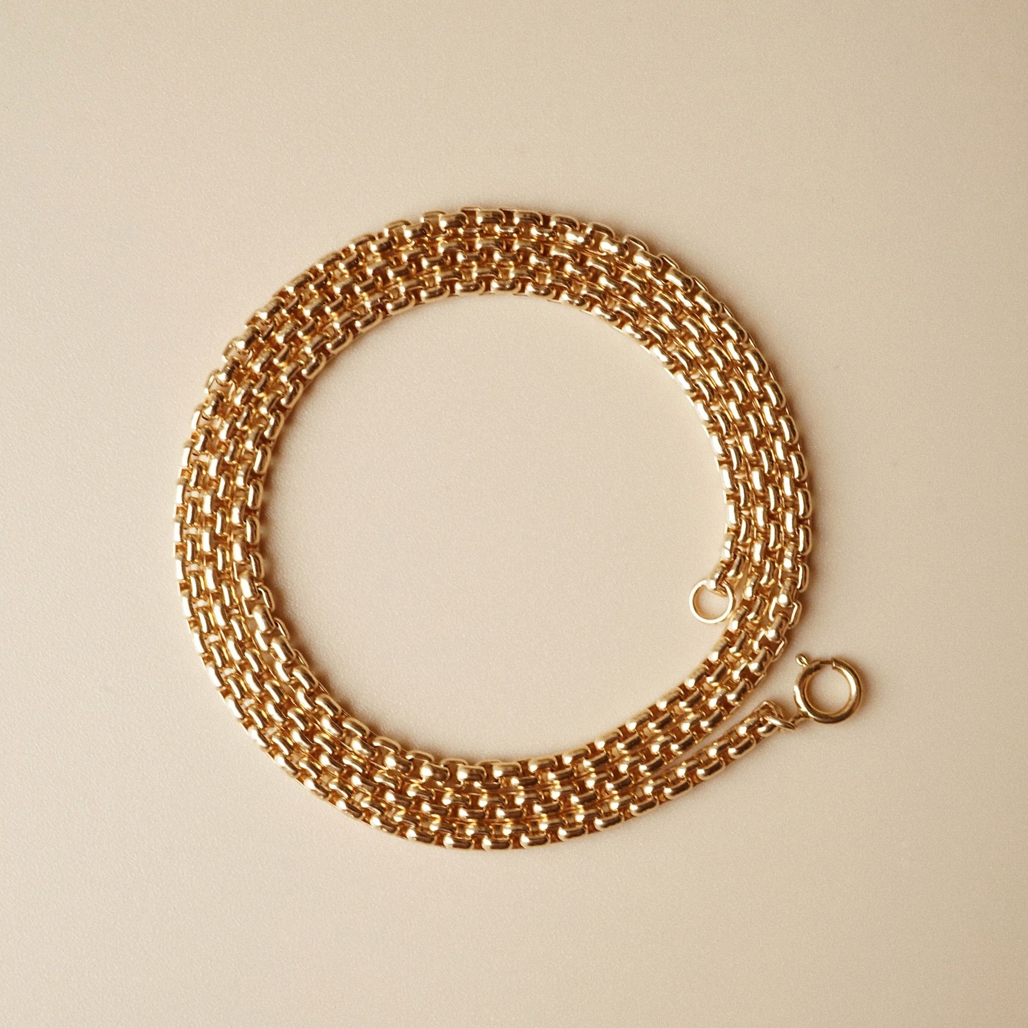VENETIAN BOX CHAIN NECKLACE S A T E L L I T E
