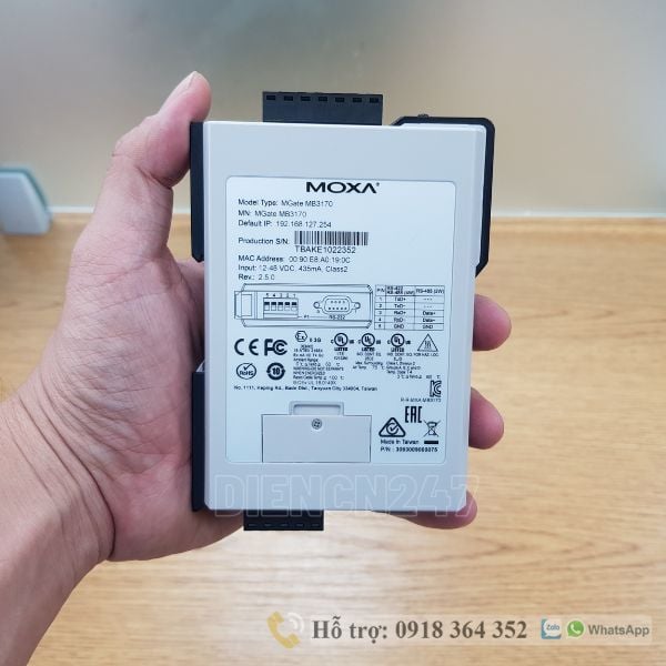 Mgate MB3170 Bộ chuyển đổi Modbus RTU RS-232-485-422 sang ModbusTCP ...