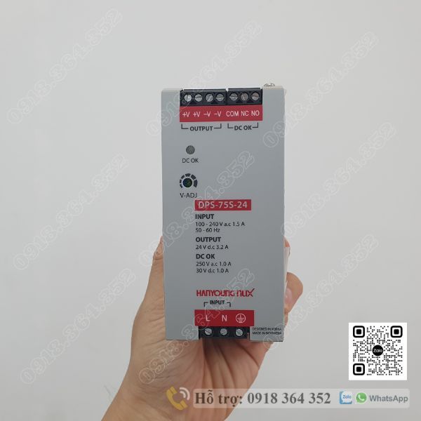 DPS-75S-24 | Bộ nguồn Hanyoung DPS-75S-24 75W 24VDC – Điện Công Nghiệp ...