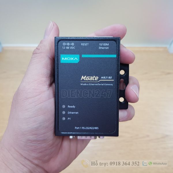 MGate MB3180 Bộ chuyển đổi Modbus RTU RS232-485-422 sang ModbusTCP ...