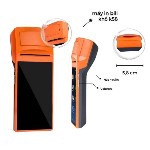 Máy pos bán hàng cầm tay Sunmi v2 pro | Chính Hãng Giá Rẻ