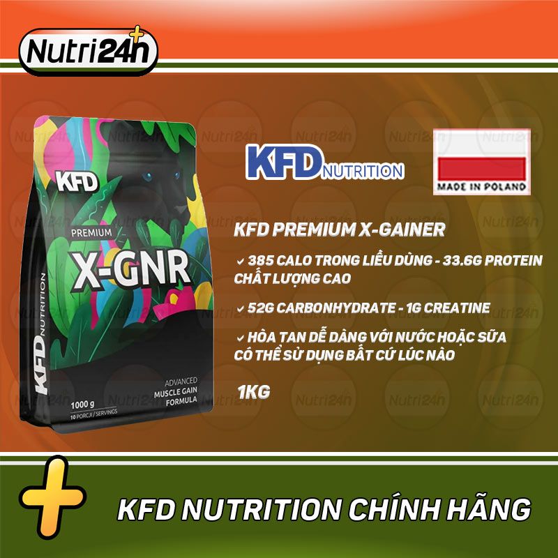 PREMIUM X-GAINER 1KG – DINH DƯỠNG CHO MỖI NGÀY