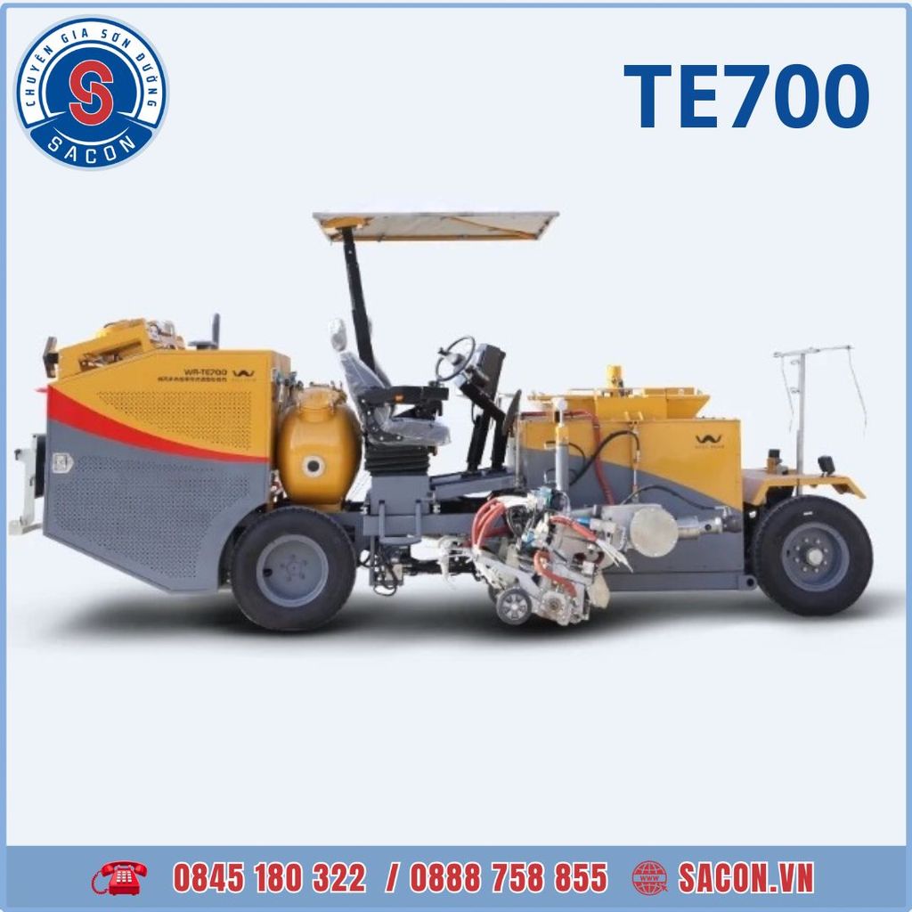 Máy thi công sơn đường tự động đa năng TE700