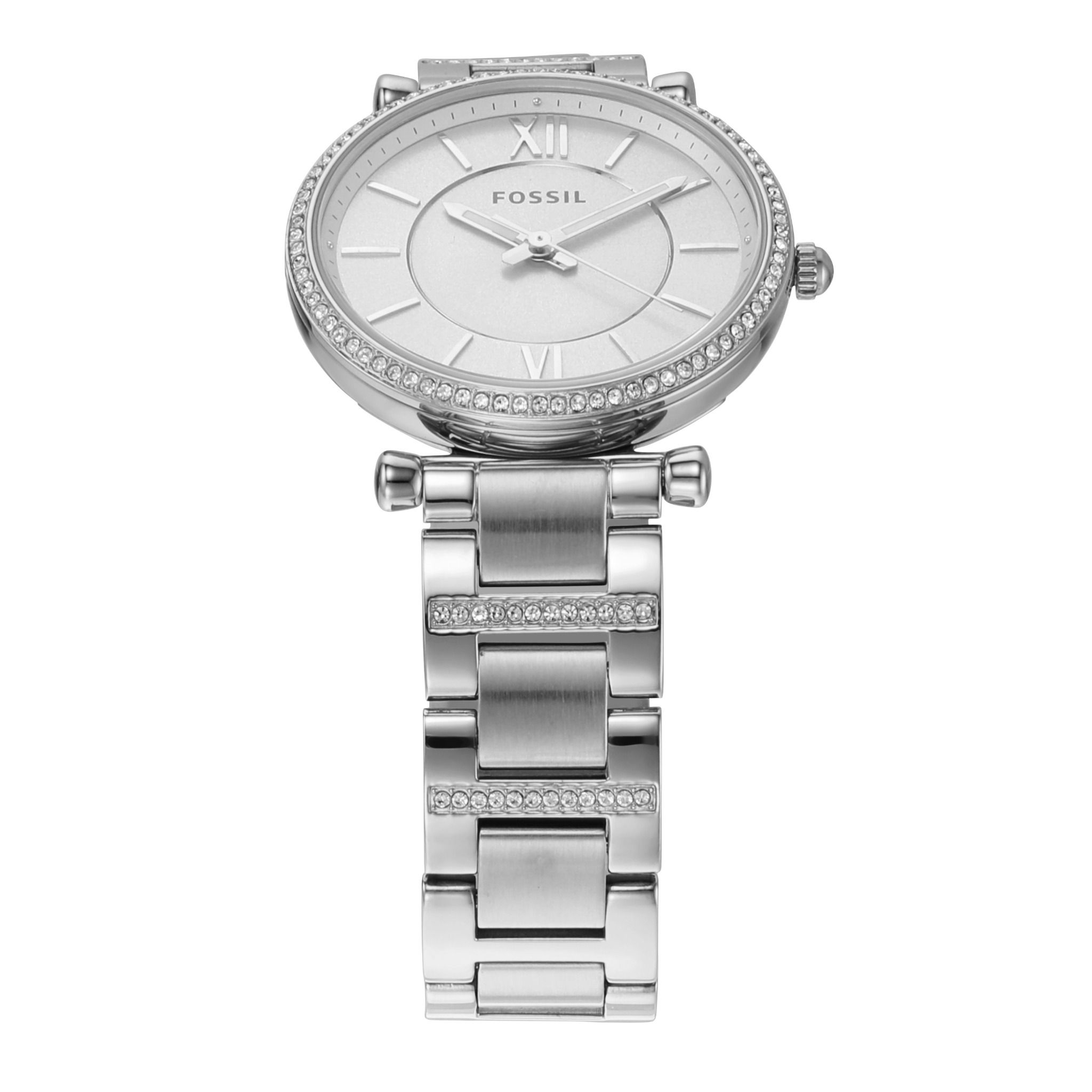 Đồng Hồ Kim Nữ Fossil Carlie Dây Kim Loại Es4341 Màu Bạc Fossil