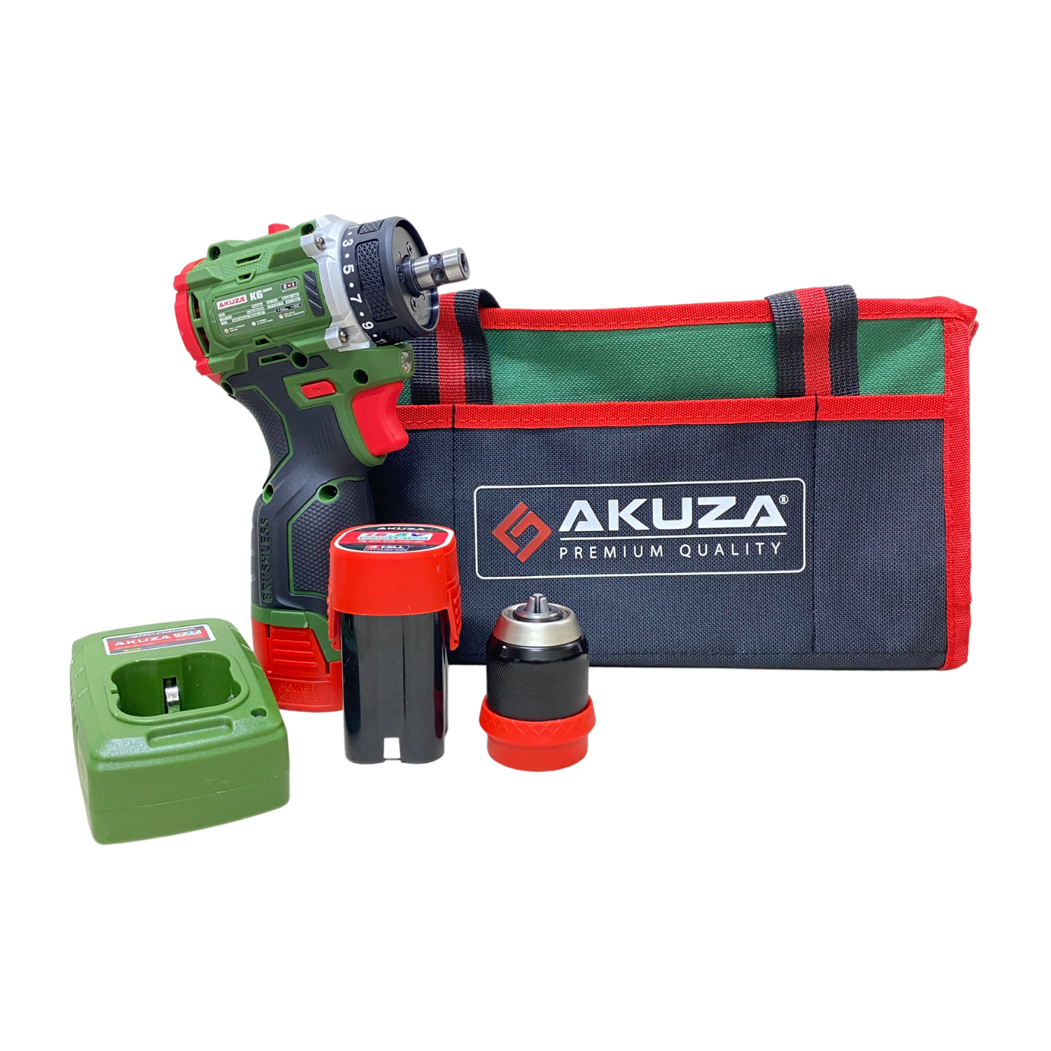 Máy khoan pin Akuza K6 Trang bị hai chức năng 2IN1 khoan và bắn vít