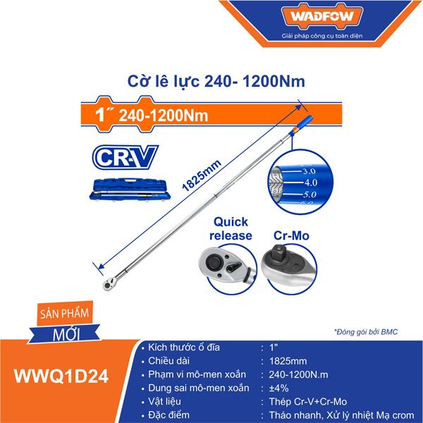 Cần chỉnh lực 240-1200Nm đầu 1 inch WADFOW WWQ1D24 – Thiết bị cầm Tay ...