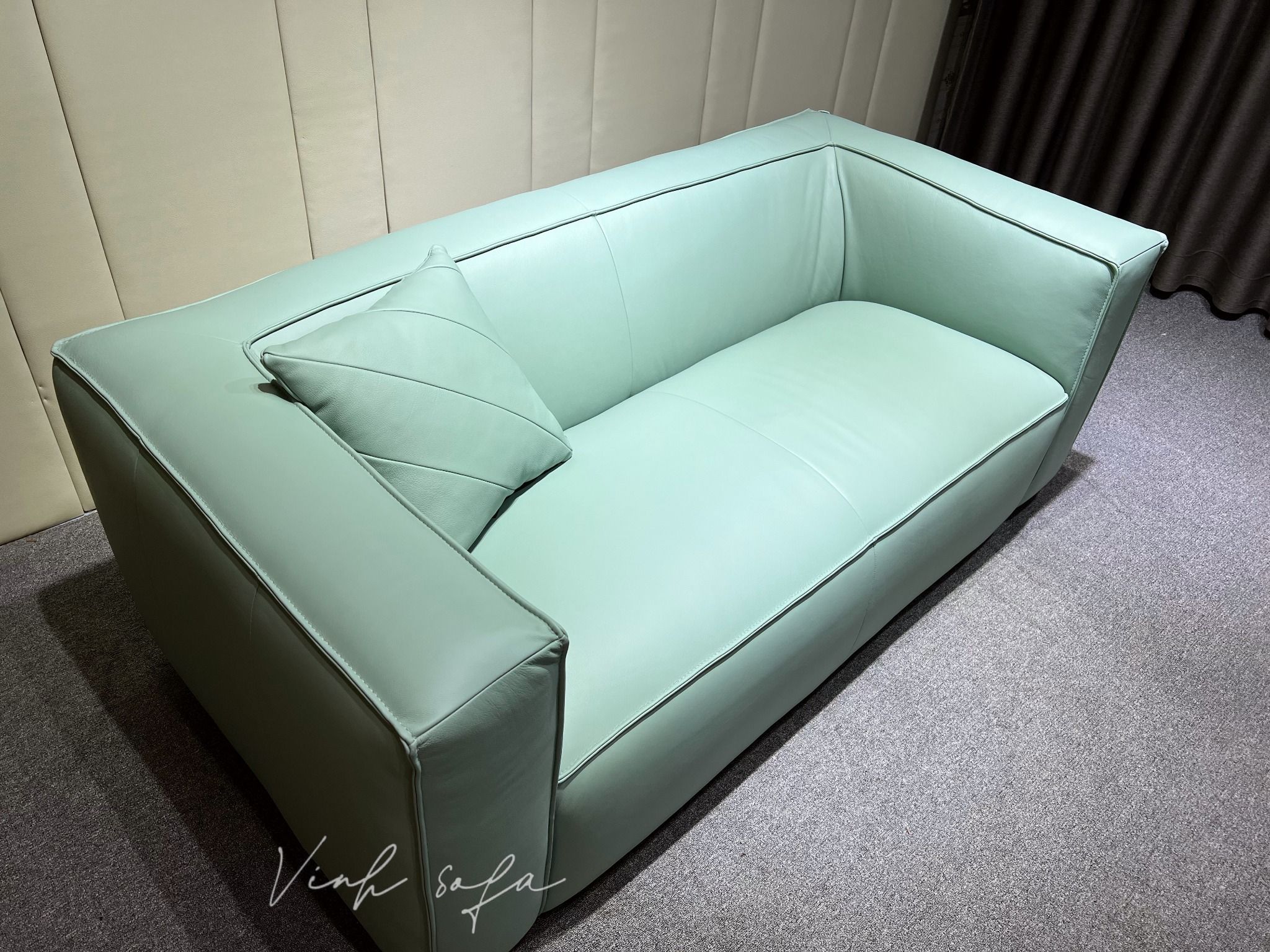 RIO - Sofa văng bọc toàn bộ da bò Mastrotto Prescott thượng hạng – VINH SOFA