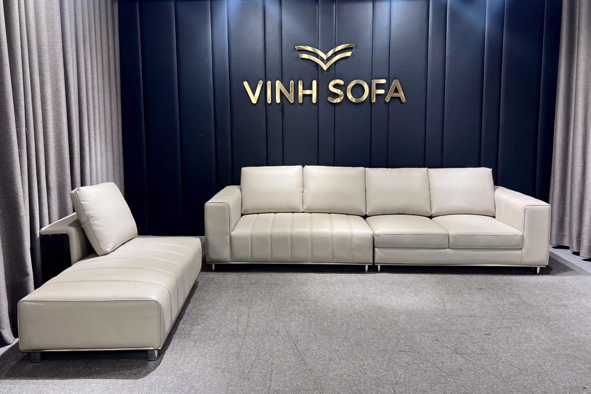 LYMAN - Sofa văng bọc da bò Mastrotto Prescott tiếp xúc bề mặt – VINH SOFA - NỘI THẤT, SOFA CAO CẤP